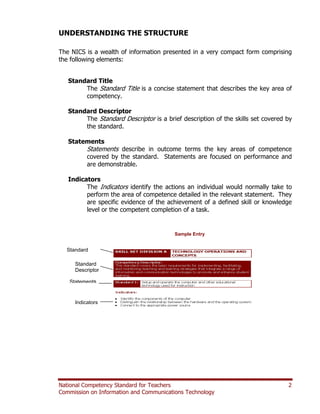National ICT Competency Standards for Teachers | PDF