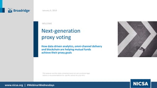Next Generation Proxy Voting | PPT