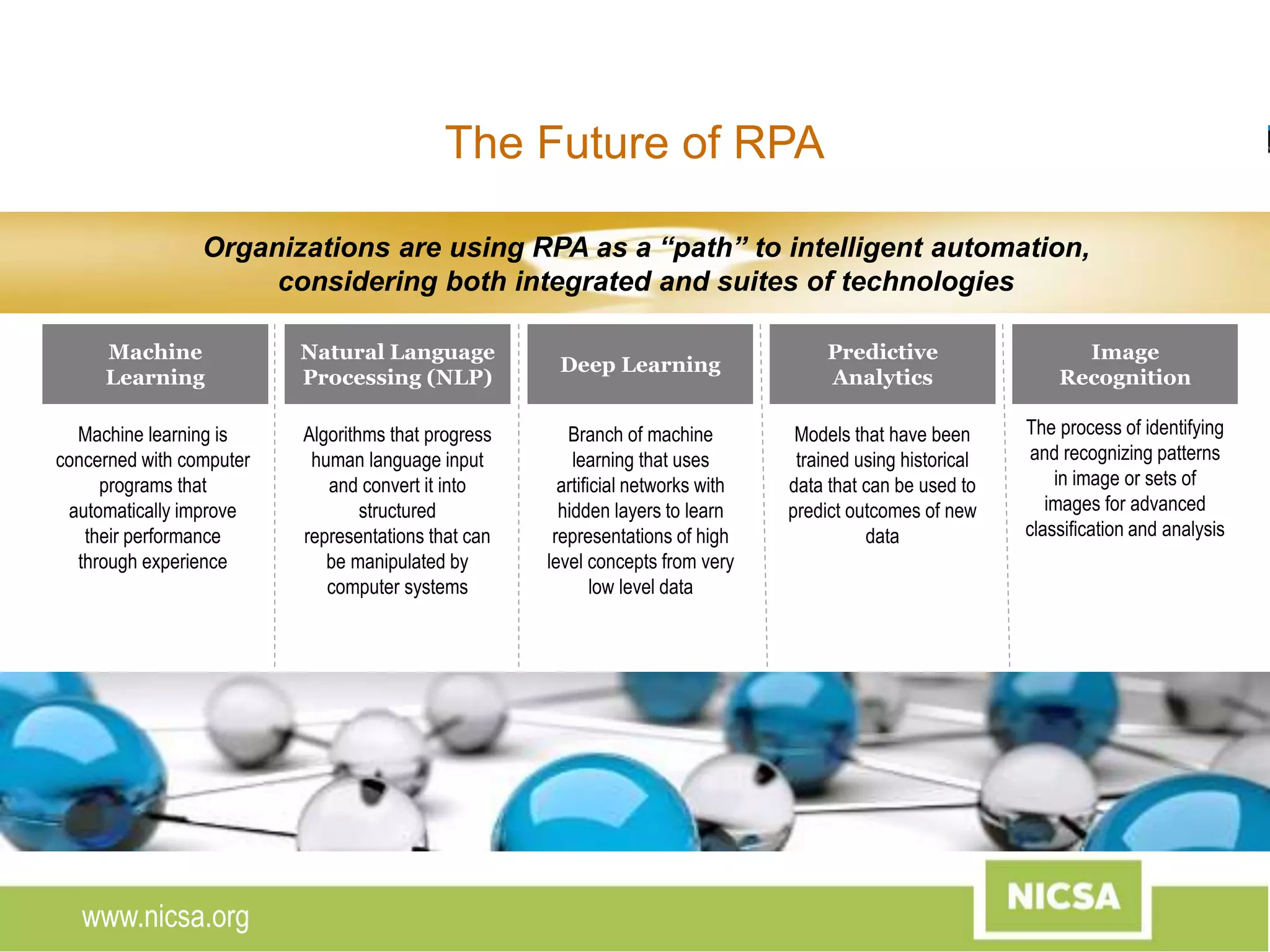 A Closer Look at RPA in Financial Services | PPTX