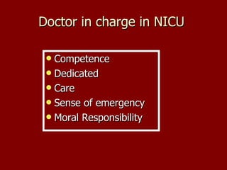 Nicu care, sense of emergency | PPT