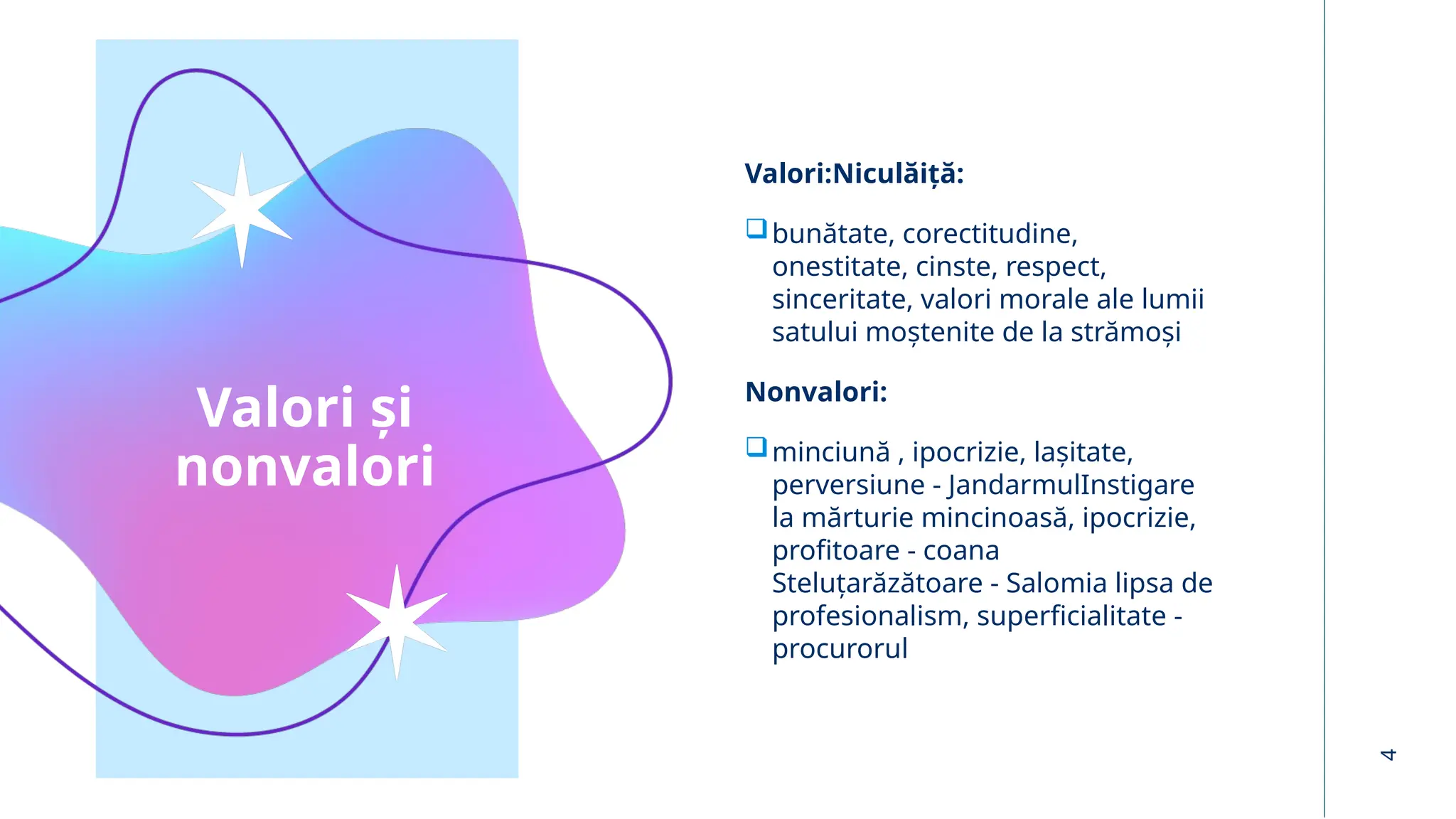 Niculăiță Minciună prezentare, caracterizare | PPTX