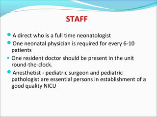organisation of NICU | PPT