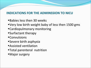 organisation of NICU | PPT