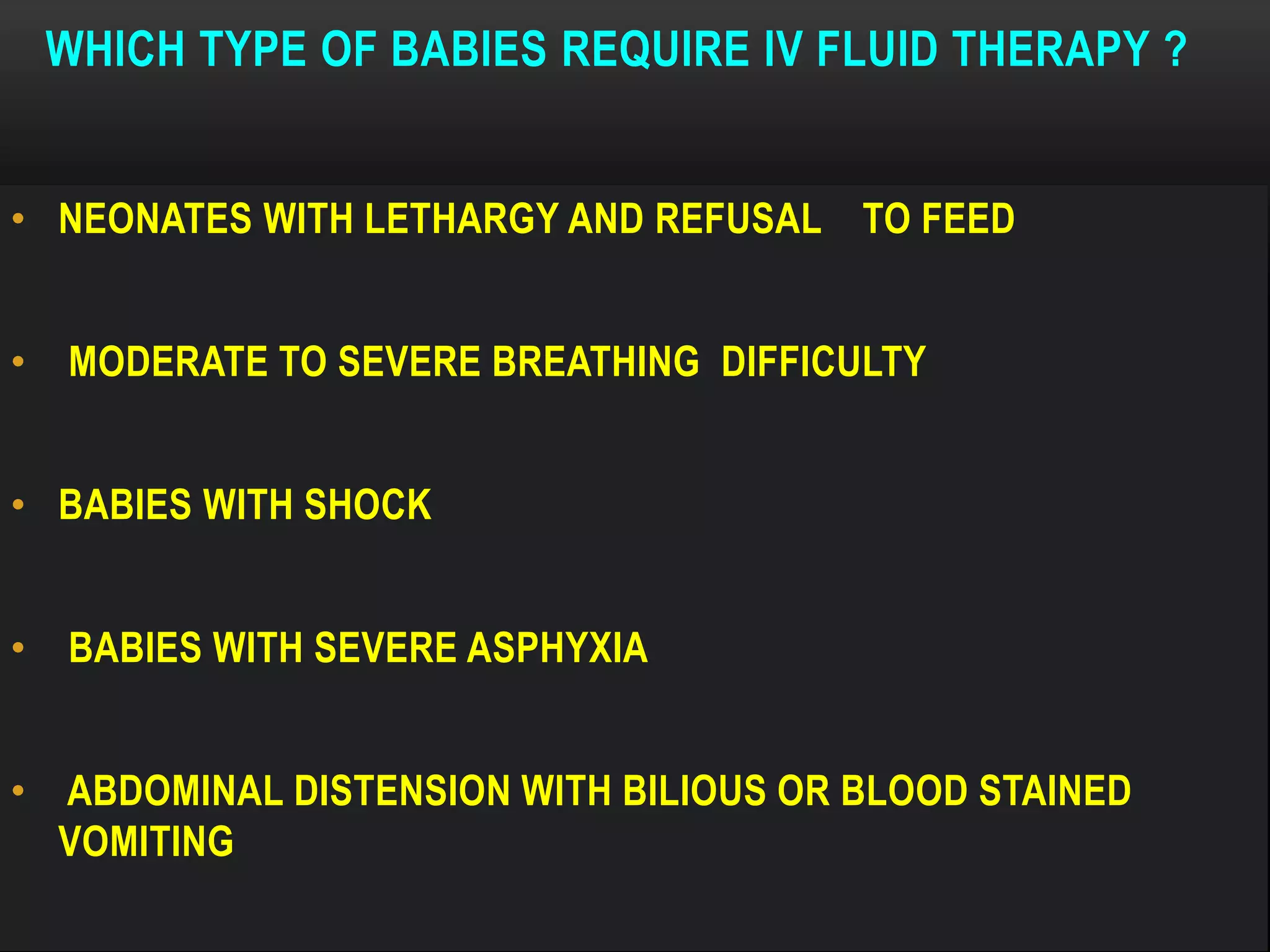 FLUID MANAGEMENT IN NEONATES NICU | PPTX
