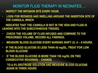 FLUID MANAGEMENT IN NEONATES NICU | PPTX