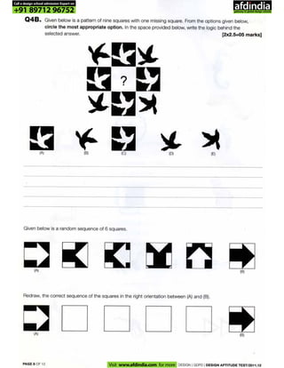 Nid 2012 ug gdpd part1 | PDF