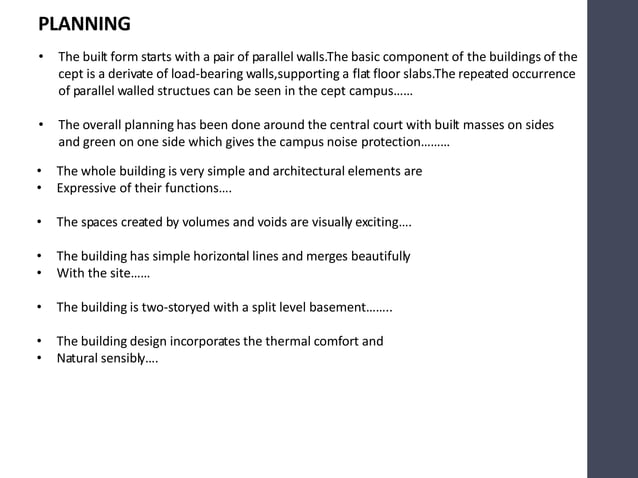 Nid & CEPT ahmedabad primary case study | PPTX