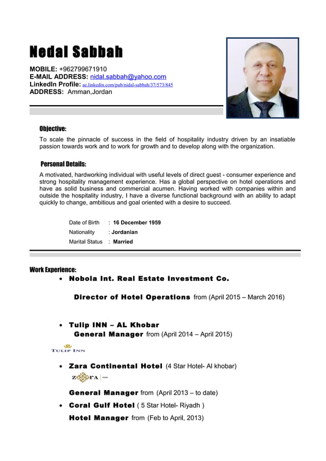 Nidal new updated cv (10) | PDF