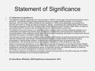 CHG recipient case study - Julia Mant of the National Institute of ...