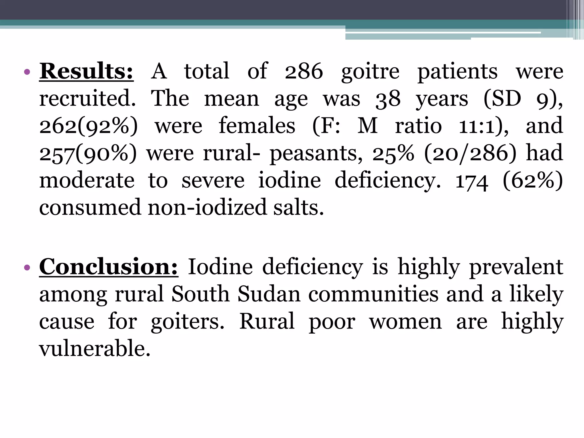 NATIONAL IODINE DEFICIENCY DISORDER CONTROL PROGRAM | PPTX