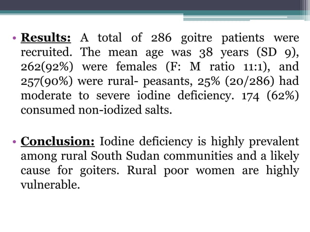NATIONAL IODINE DEFICIENCY DISORDER CONTROL PROGRAM | PPTX