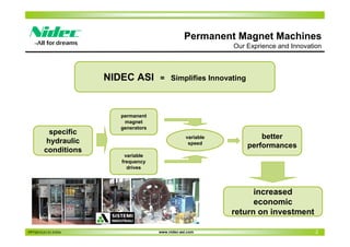 Nidec asi capabilities overview for small hydro power plant | PPT
