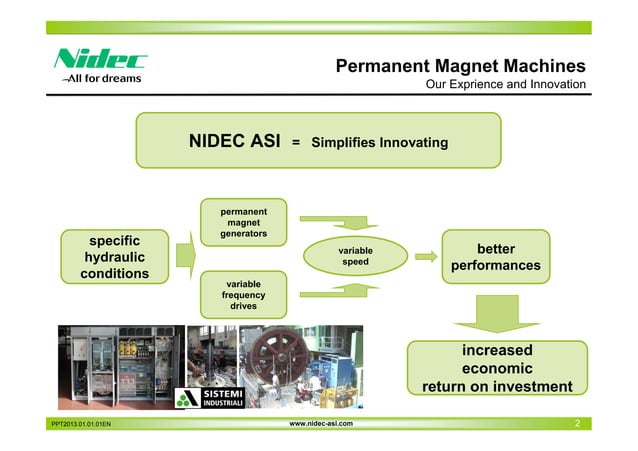 Nidec asi capabilities overview for small hydro power plant | PPT