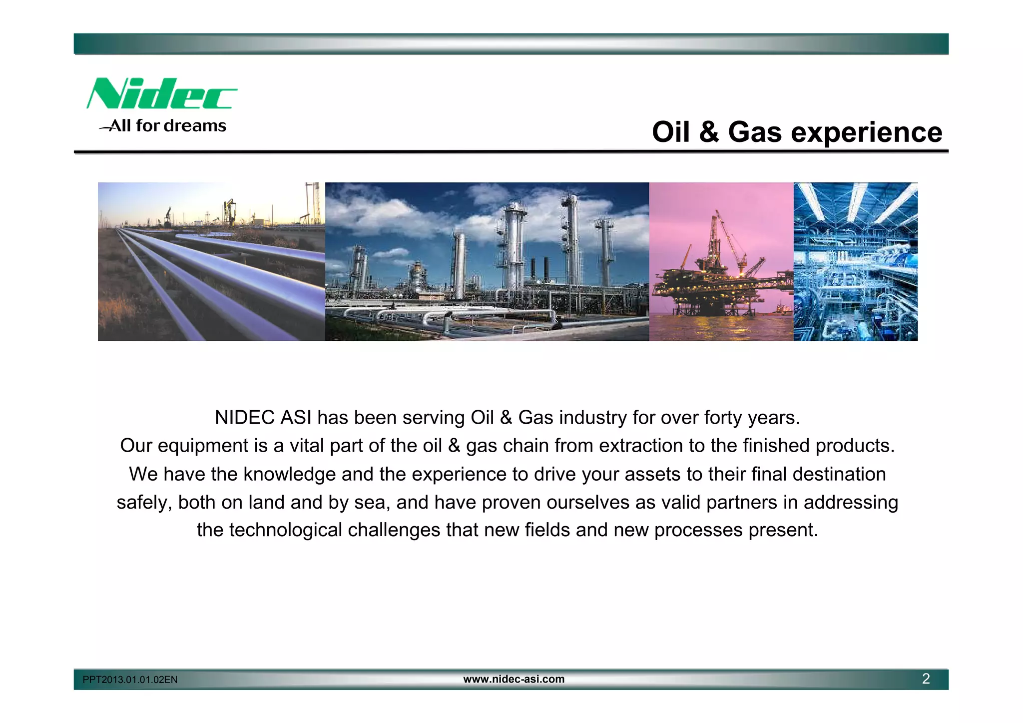 Nidec asi capability overview for oil&gas applications | PDF