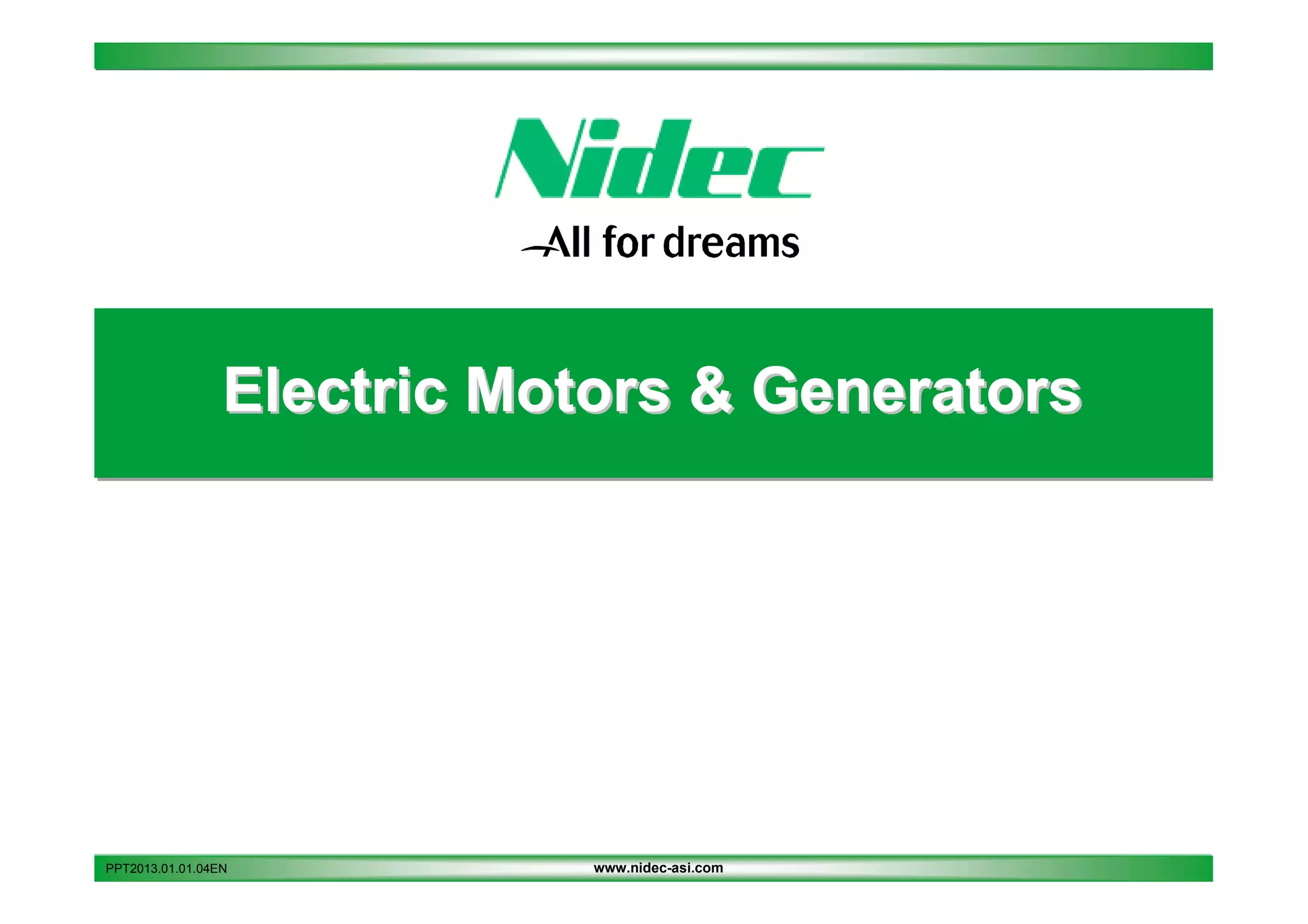 Nidec asi electric motors & generators | PDF