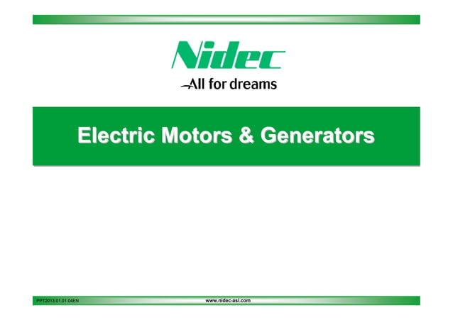 Nidec asi electric motors & generators | PDF | Power and Energy ...