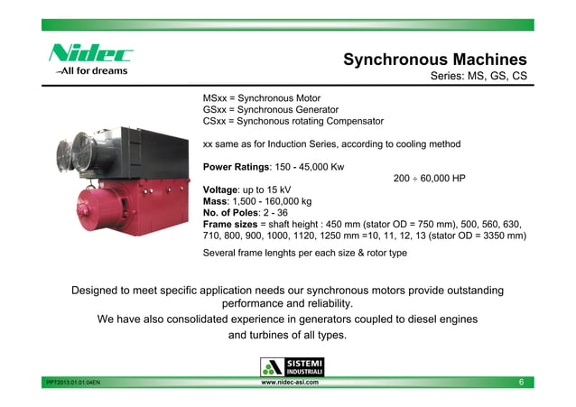 Nidec asi electric motors & generators | PDF | Power and Energy ...