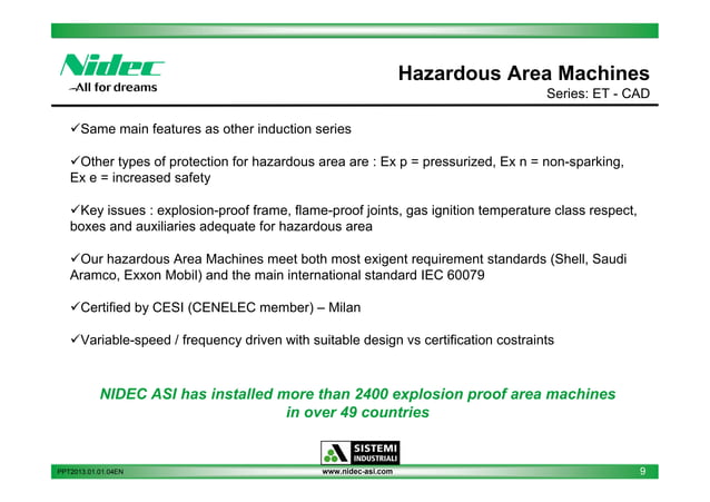 Nidec asi electric motors & generators | PDF | Power and Energy ...