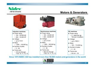 Nidec asi electric power solutions for marine applications | PDF