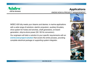 Nidec asi electric power solutions for marine applications | PDF