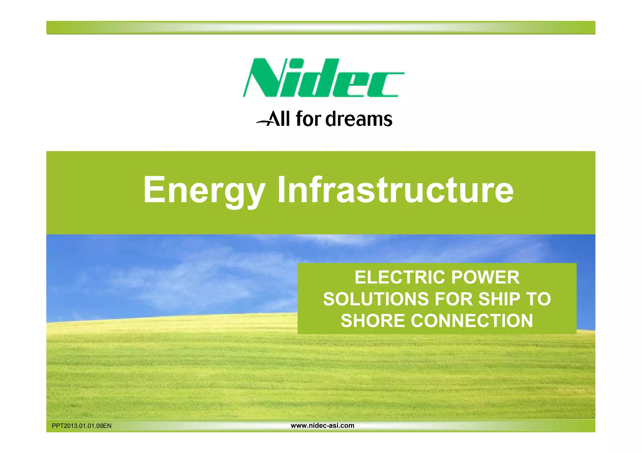 Nidec asi electric power solutions for ship to shore connection | PDF