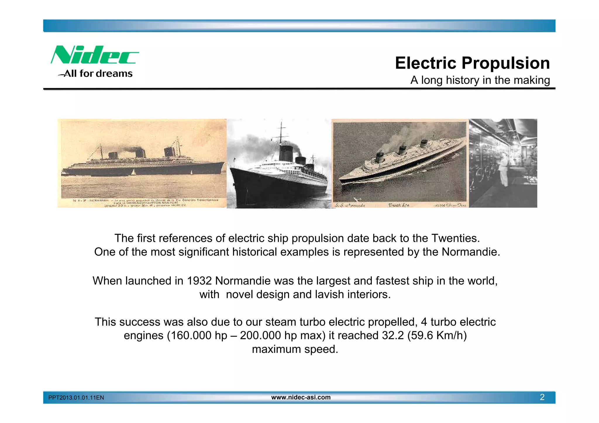 Nidec asi marine electric propulsion deff | PDF