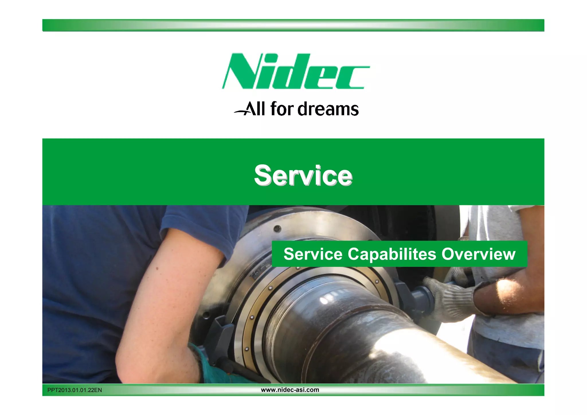 Nidec asi service capabilities overview | PPT