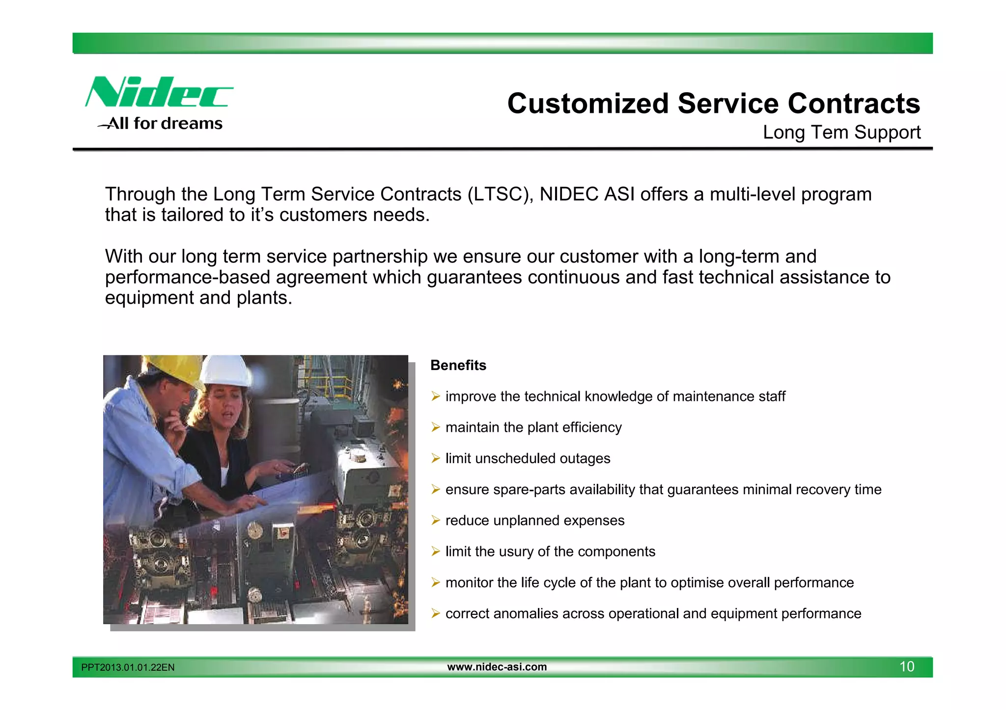 Nidec asi service capabilities overview | PDF