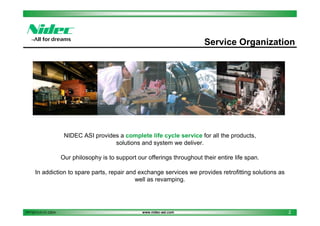 Nidec asi service capabilities overview | PPT
