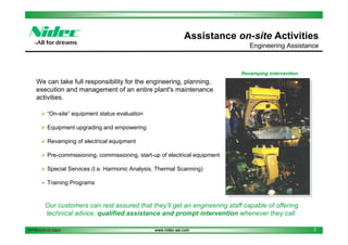Nidec asi service capabilities overview | PPT