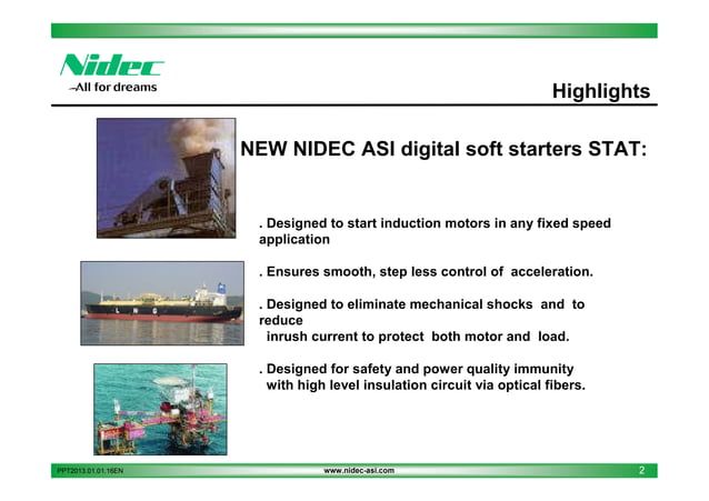 Nidec asi soft starters-mv-e | PPT