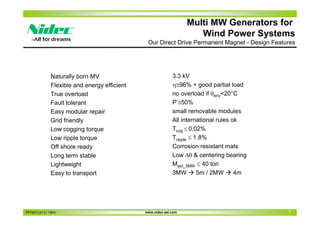 Nidec asi wind farm applications | PDF