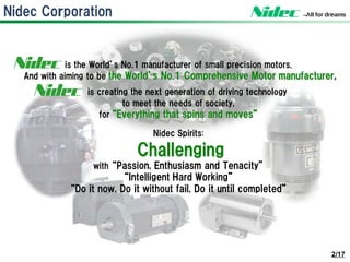 Nidec Europe B.V. | PDF