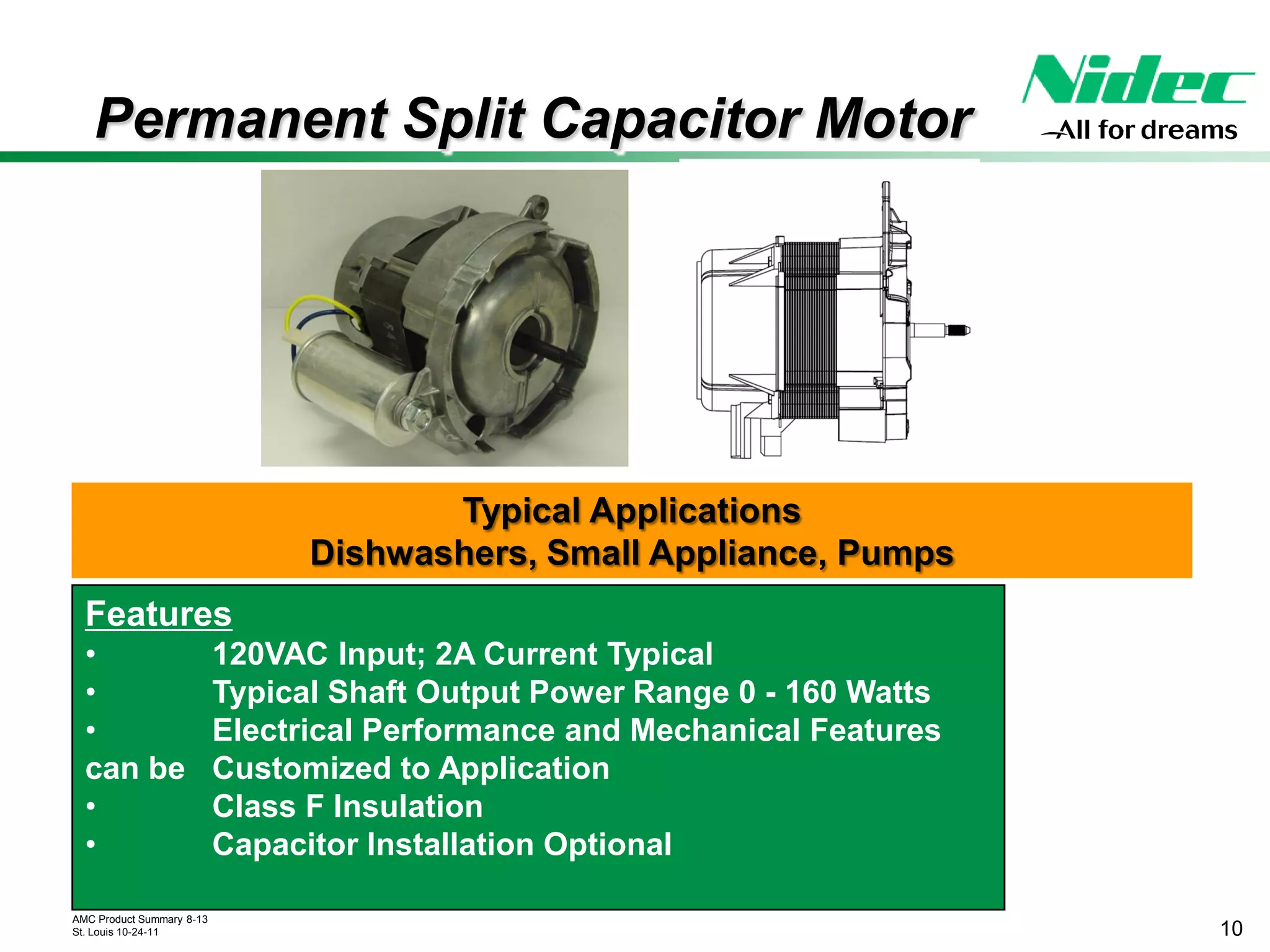 Nidec motor appliance motors and controls | PPT