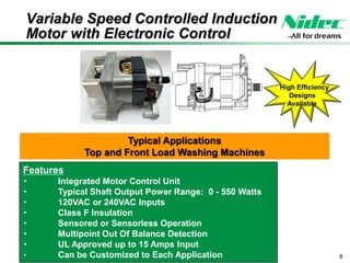 Nidec motor appliance motors and controls | PPT