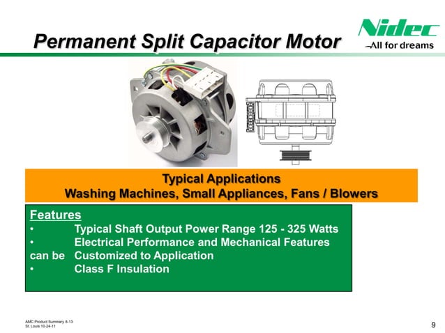 Nidec motor appliance motors and controls | PPT