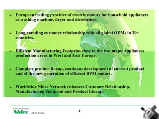 Nidec solemotor company overview | PDF