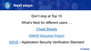 Application Security and the OWASP Top 10 | PPT