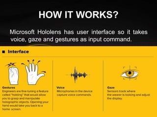 Microsoft Hololens | PPTX | Computer Peripherals | Computing