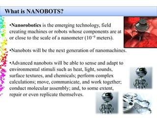 nanobots- future of medicine | PPT