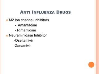Nidhi- anti influenza drugs pharmacology | PPTX