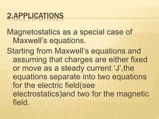 MAGNETODTATICS Nidhi and group BSC II 2018 | PPT
