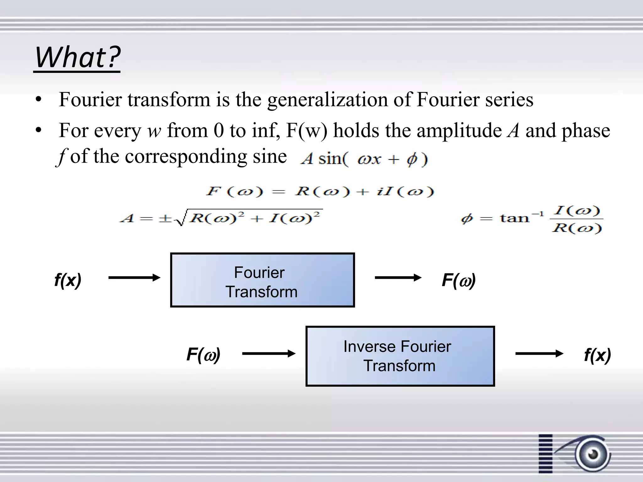 Fourier Transform | PPTX