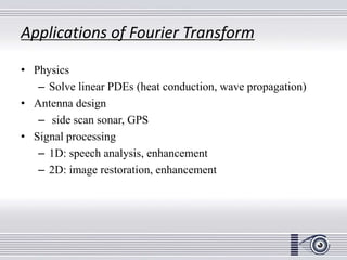 Fourier Transform | PPTX