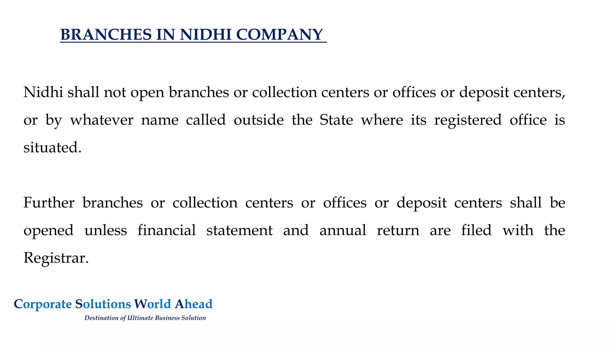 NIDHI COMPANY | PPTX