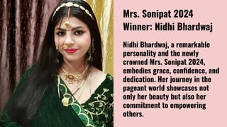 Mrs-Sonipat-2024-Winner-Nidhi-Bhardwaj-G1 | PDF
