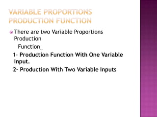 Nidhi ppt (production function) | PPT