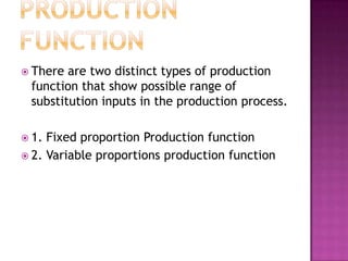 Nidhi ppt (production function) | PPT