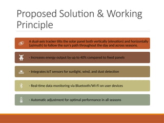 Dual Axis Solar Tracker with IoT Integration Project PPT.pptx