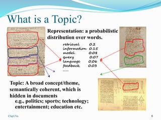 New Method for Traffic Density Estimation Based on Topic Model | PPTX